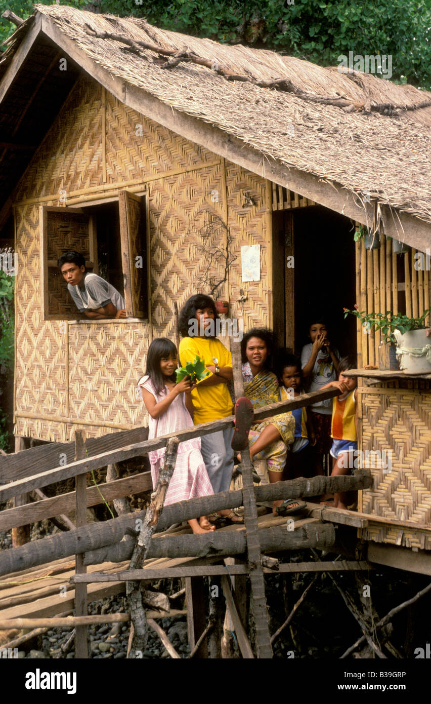 village house and family in camiguin philippines Stock Photo - Alamy