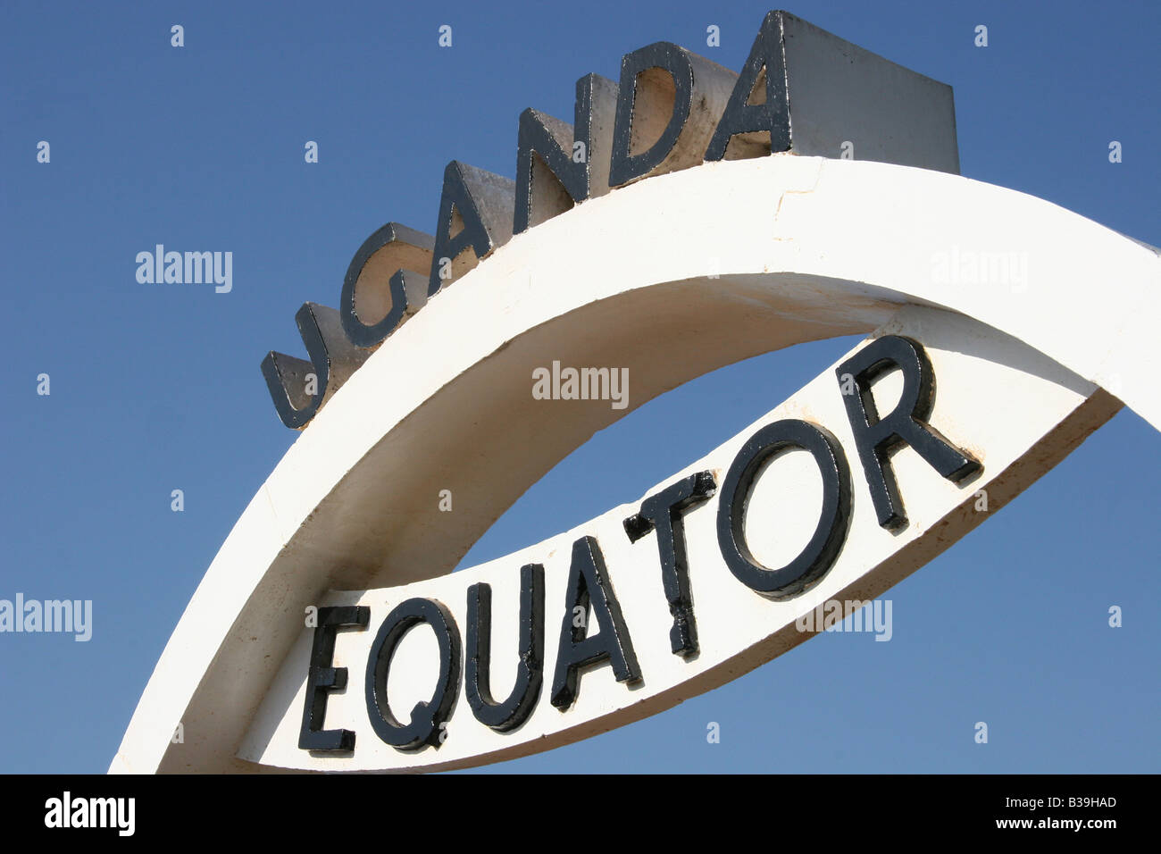 Equator sign uganda africa hi-res stock photography and images - Alamy