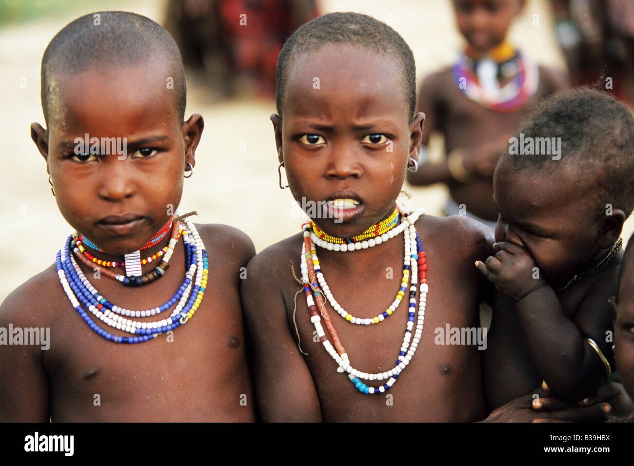 Cute children of the Arbore tribe in the Lower Omo valley, Ethiopia ...