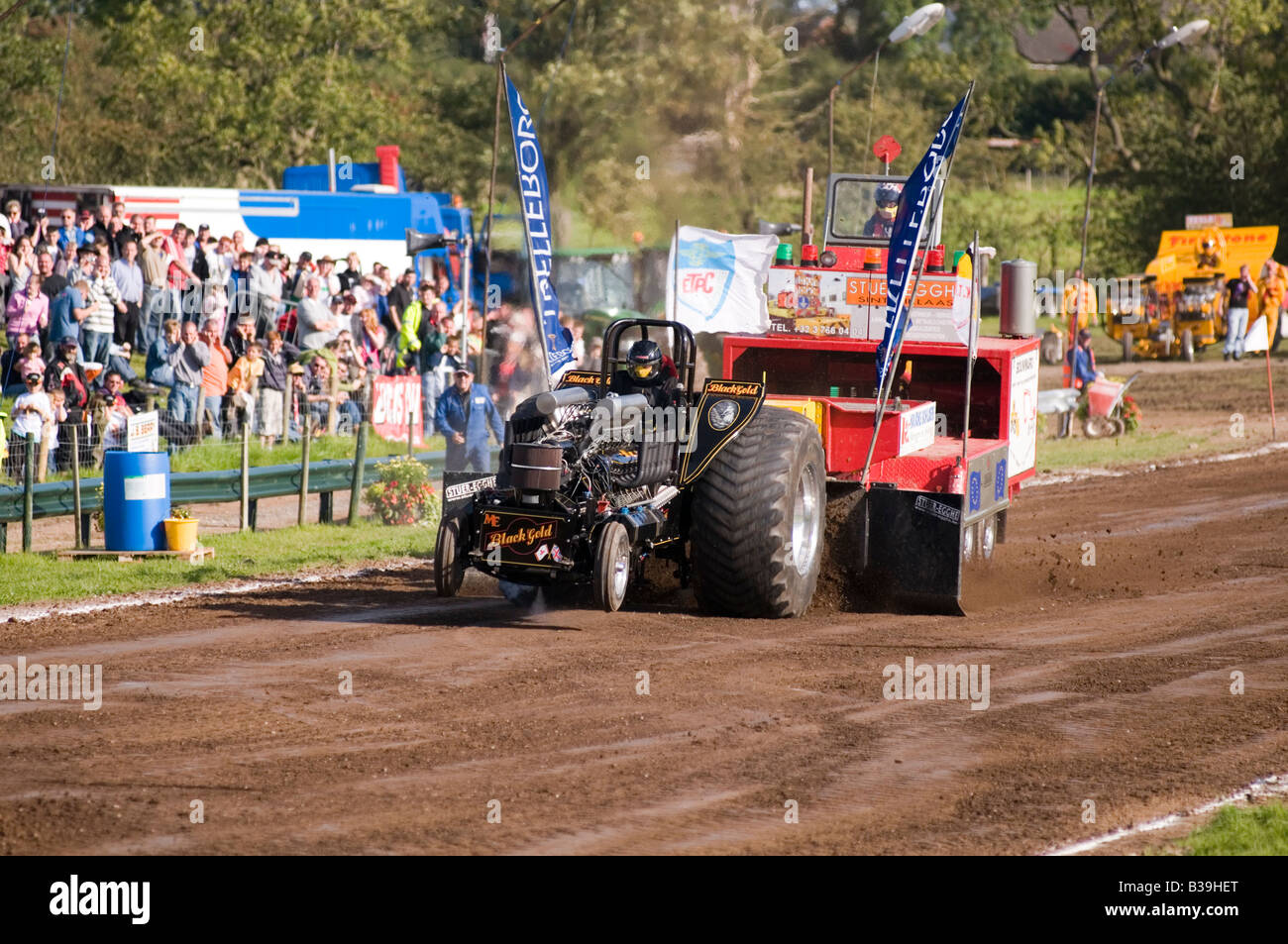 v12 allison plane engine used in a tractor puller Stock Photo - Alamy