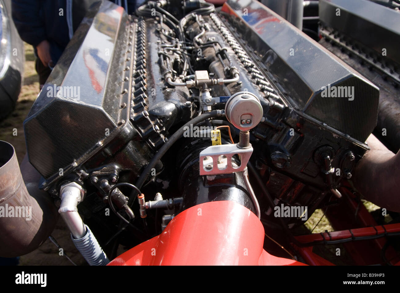 Modified tractor puller pulling rolls Royce griffin plane engine Stock ...