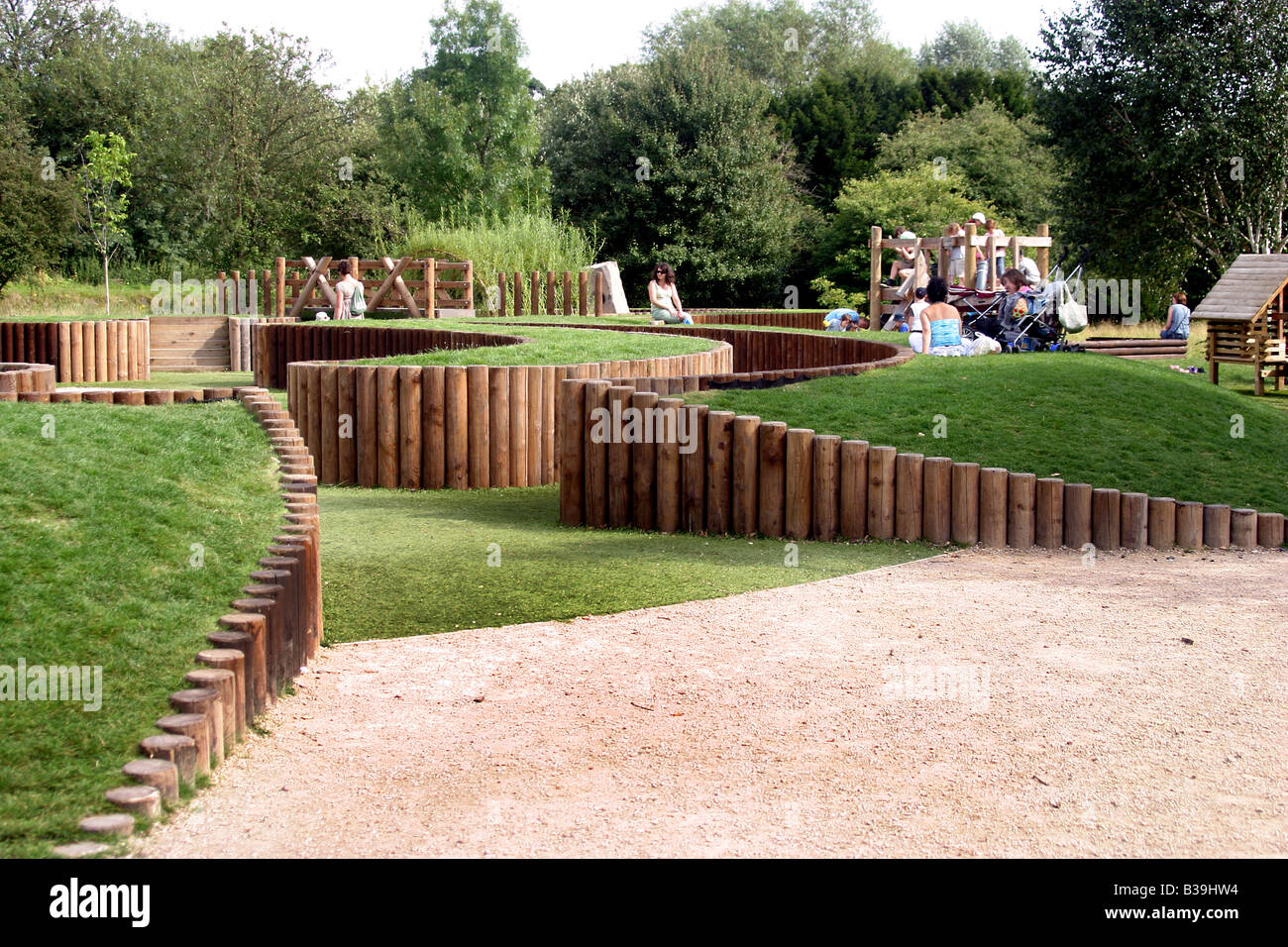 Childrens play park Rufford Abbey and Country Park Stock Photo - Alamy