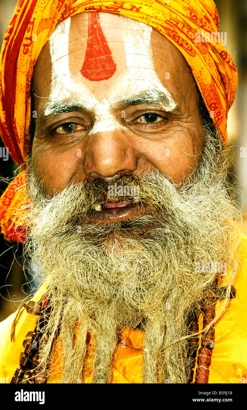 Portrait of Sadhu Stock Photo - Alamy