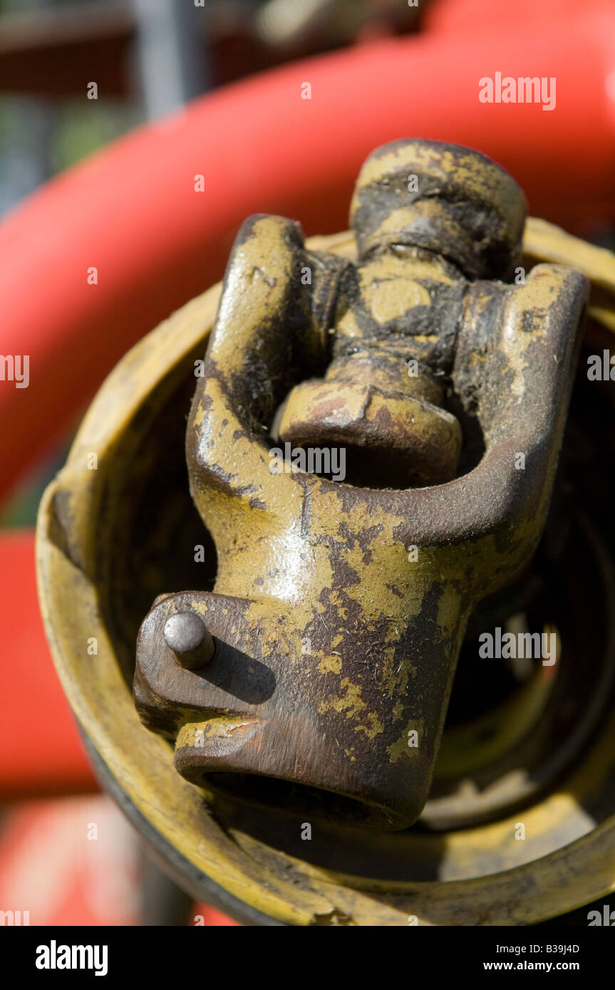 Power Take Off PTO shaft connection for connecting power to implement ...