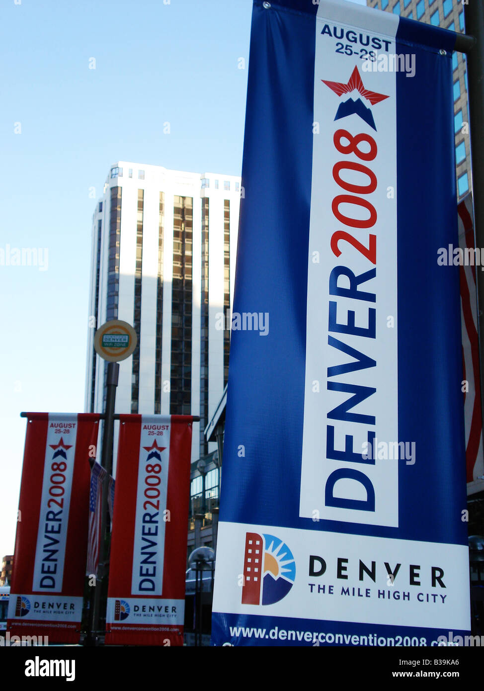 2008 Democratic National Convention Signs Stock Photo - Alamy