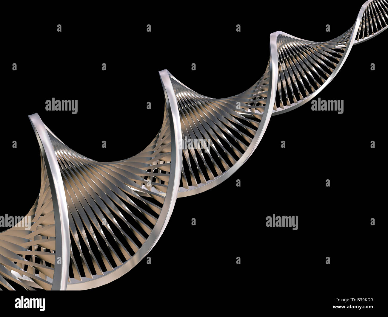 Metallic dna strands hi-res stock photography and images - Alamy