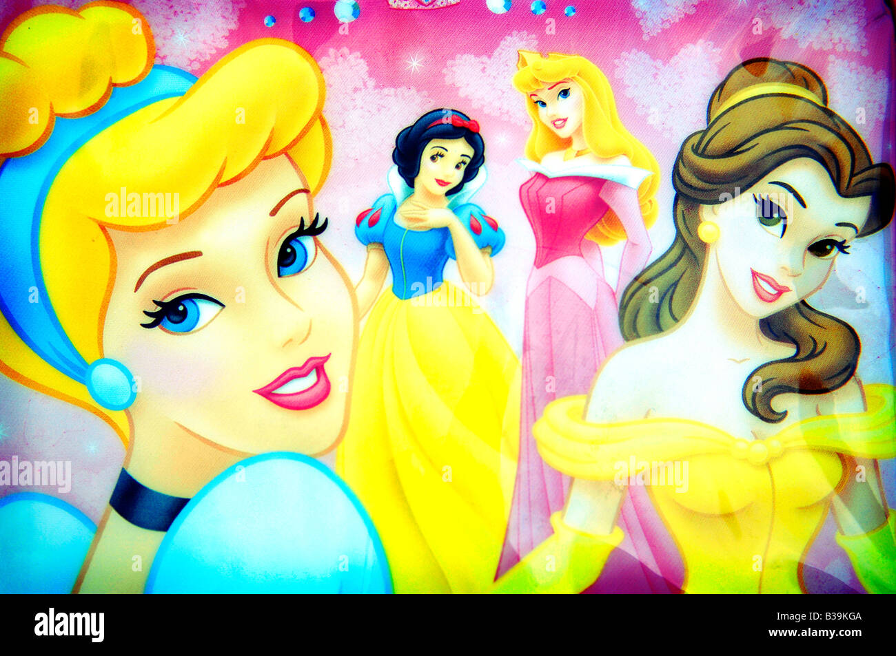 four disney princesses snow white cartoon female characters colour ...