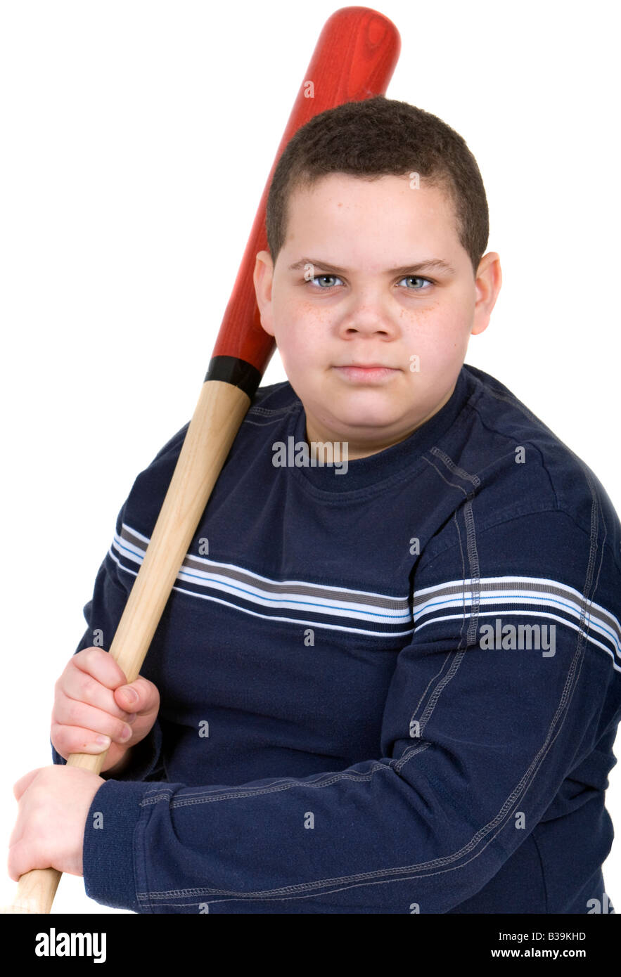 Baseball boy threatening hi-res stock photography and images - Alamy