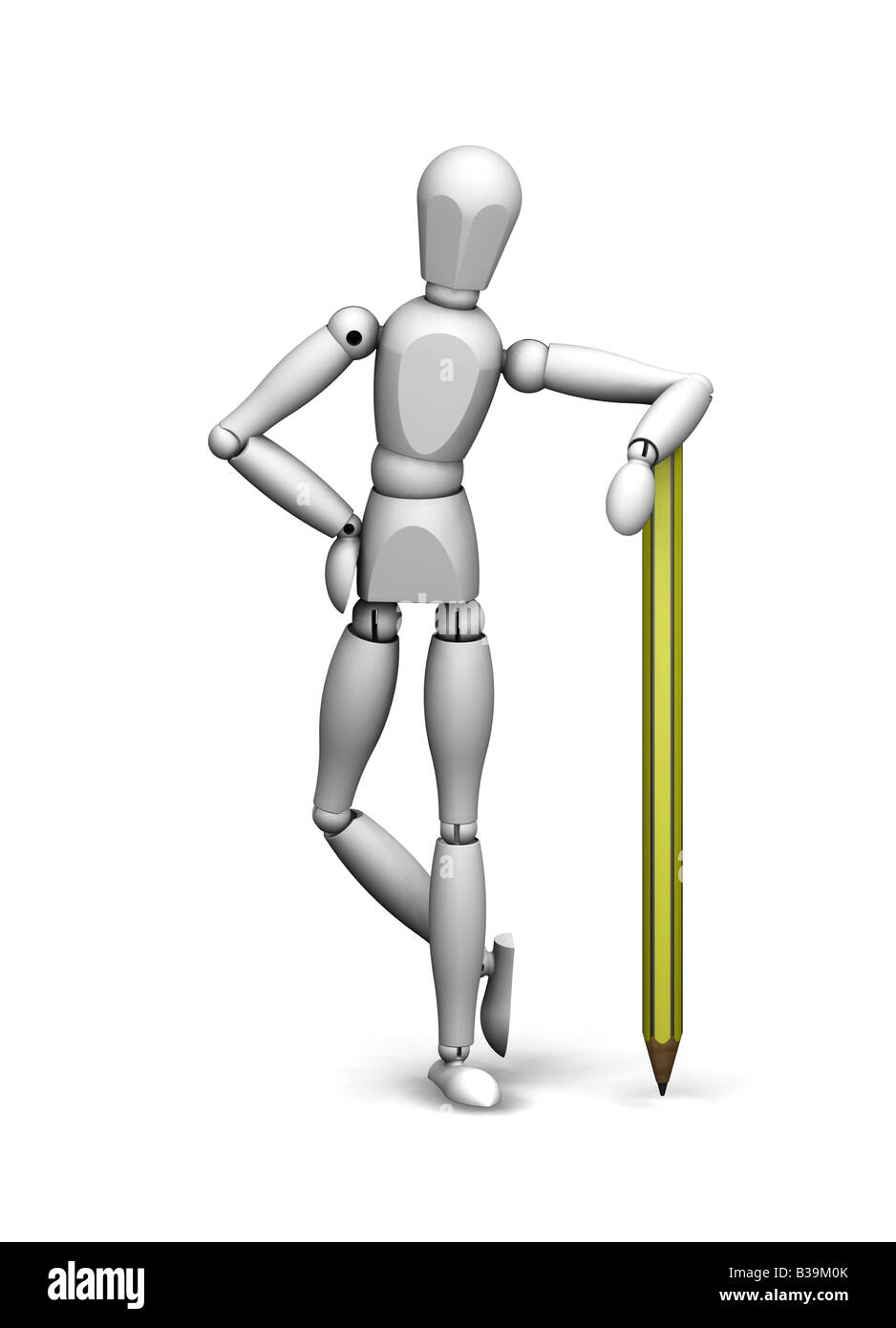 Man holding pencil Stock Photo - Alamy