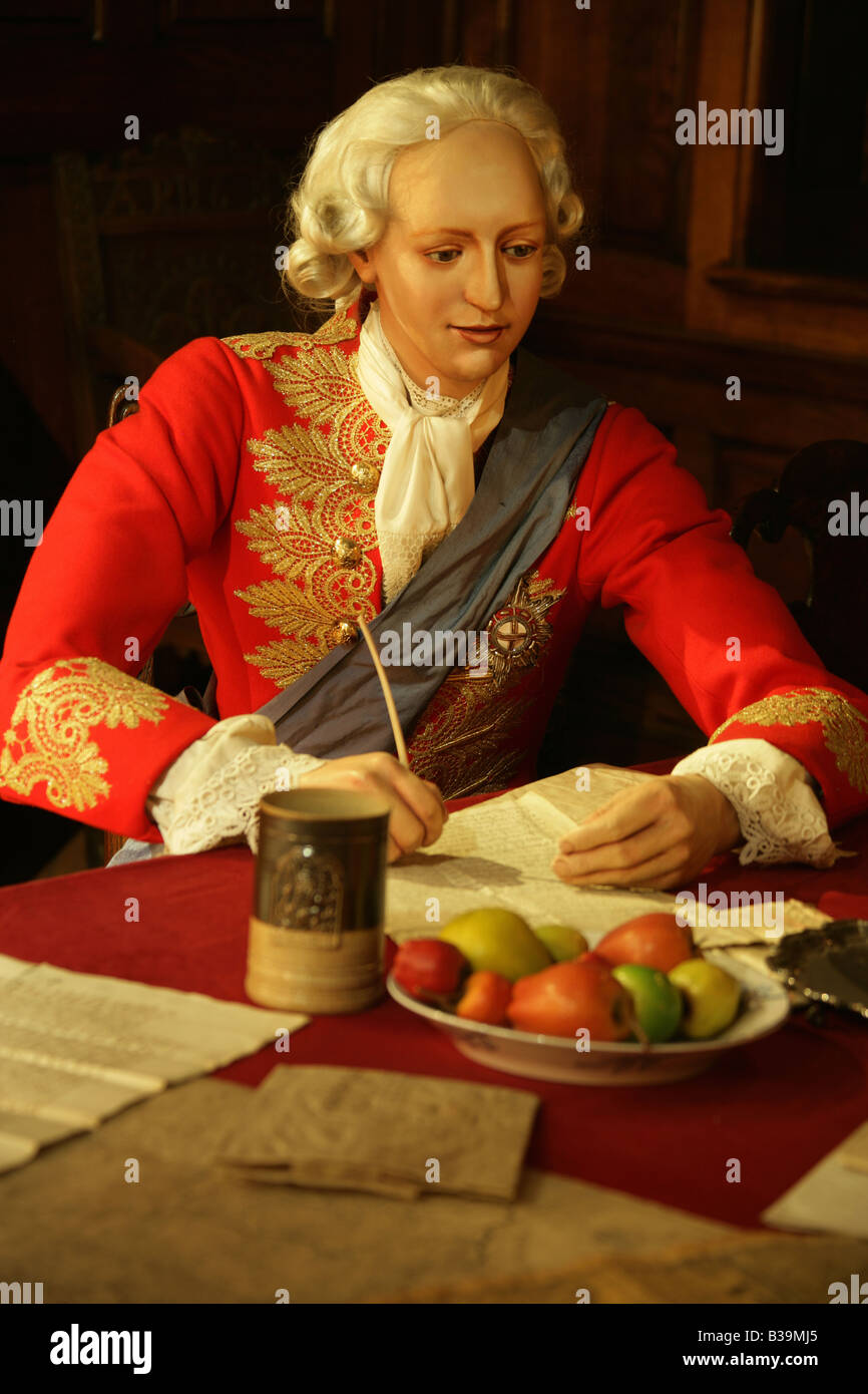 City of Derby, England. Close up view of the Bonnie Prince Charlie ...