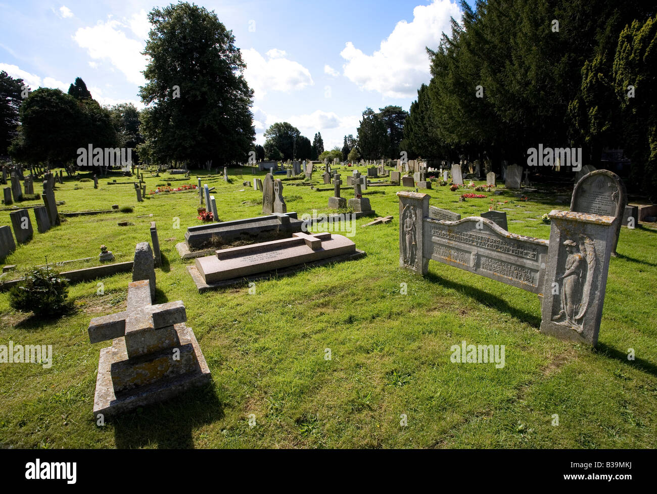 cemetery churchyard graveyard death gravestone Stock Photo - Alamy