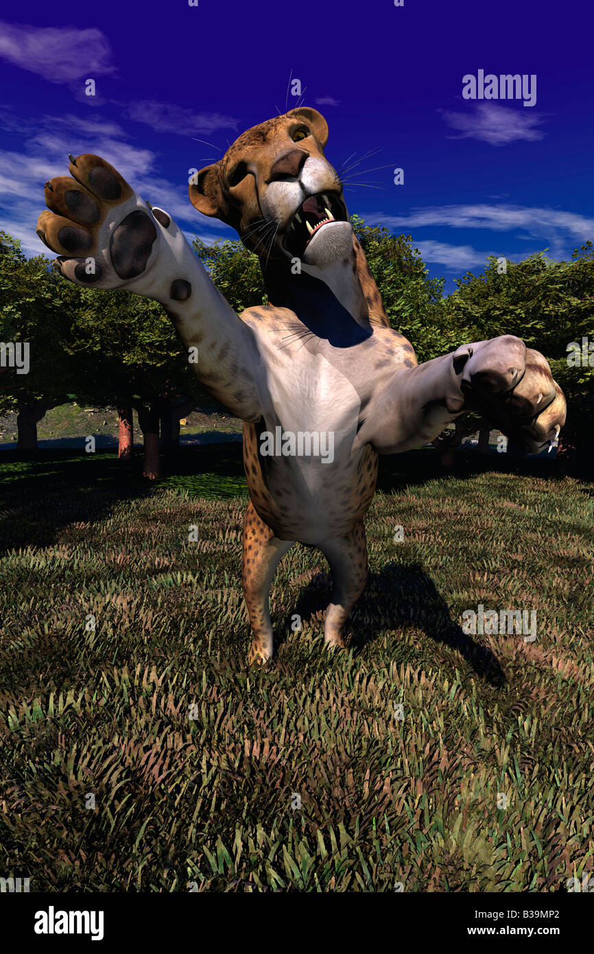 Computer Illustration Of A Cheetah Stock Photo - Alamy