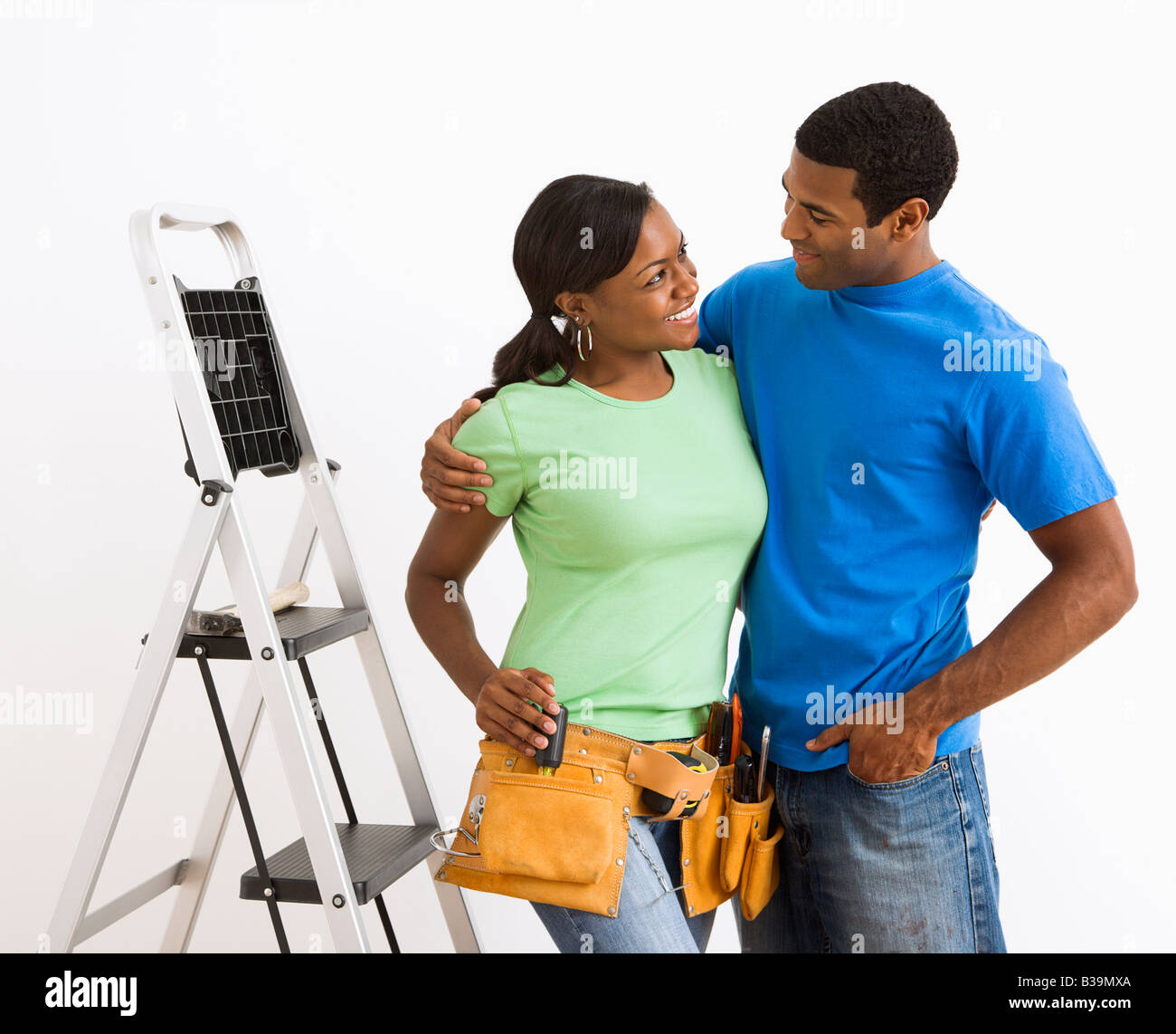 Young african american man home repairs hi-res stock photography and ...
