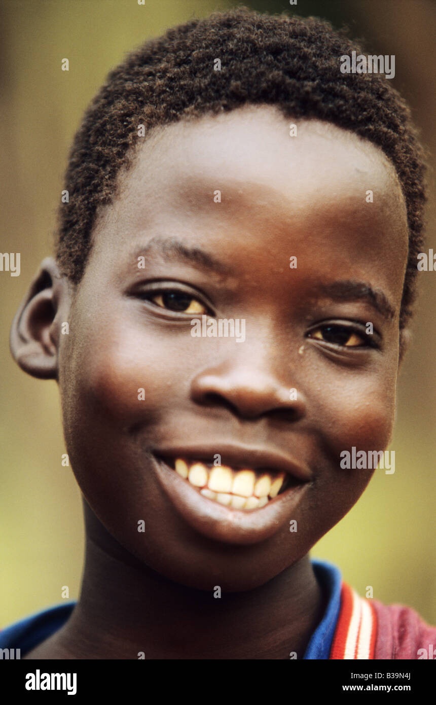 Portrait of a beautiful African boy Stock Photo - Alamy