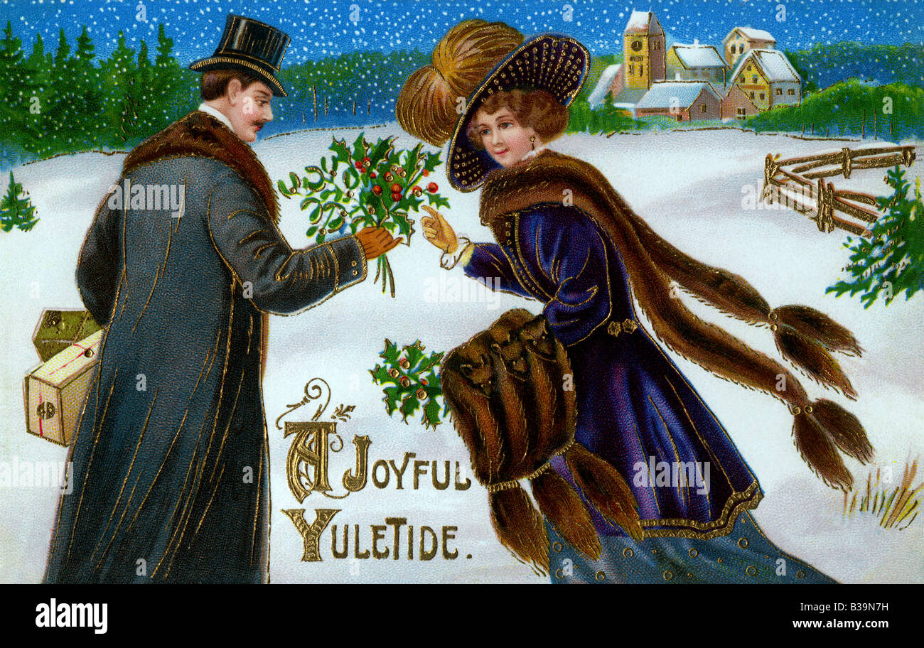 A Joyful Yuletide Stock Photo - Alamy