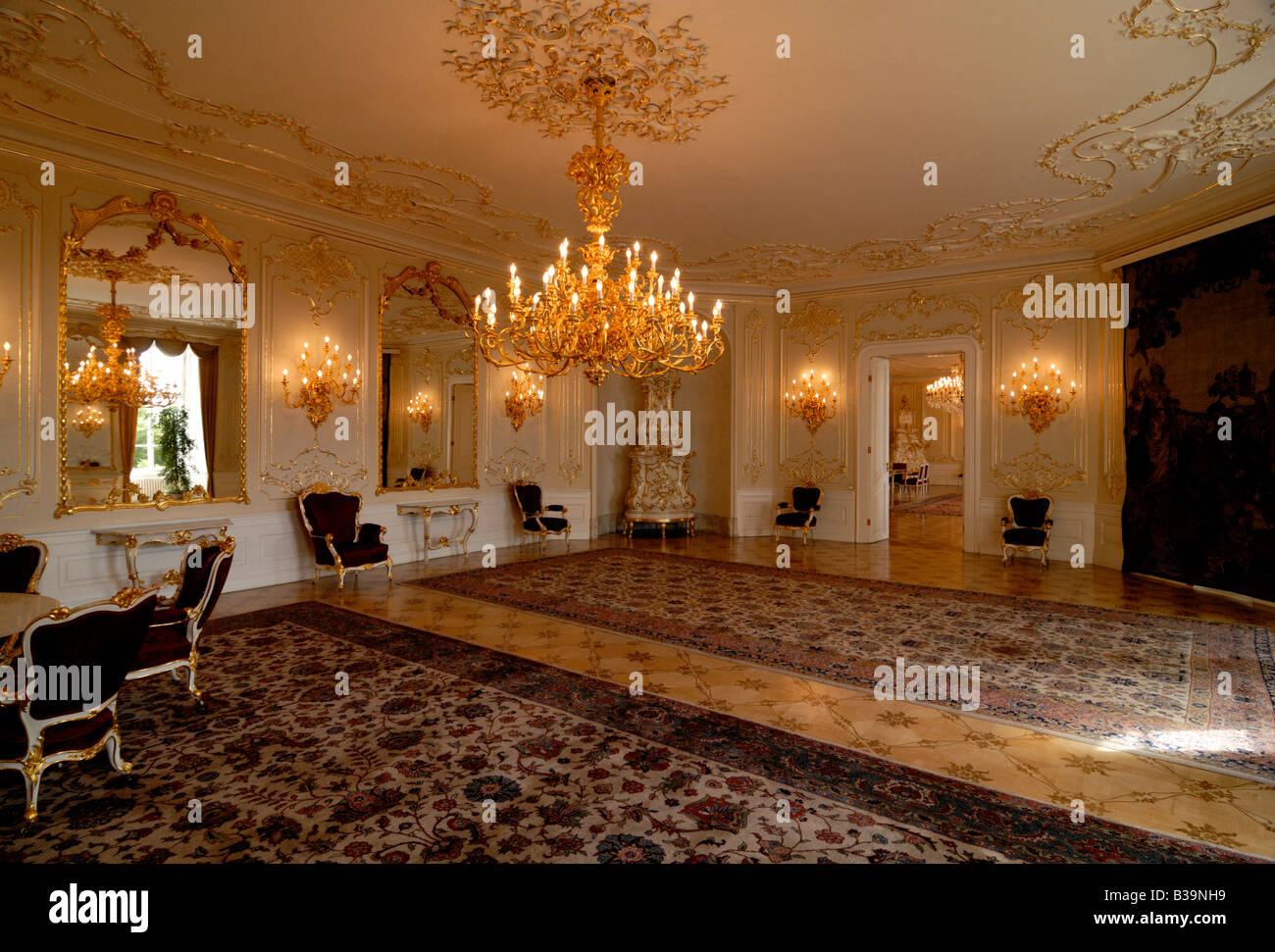 The state rooms of Prague Castle Czech Republic Stock Photo - Alamy
