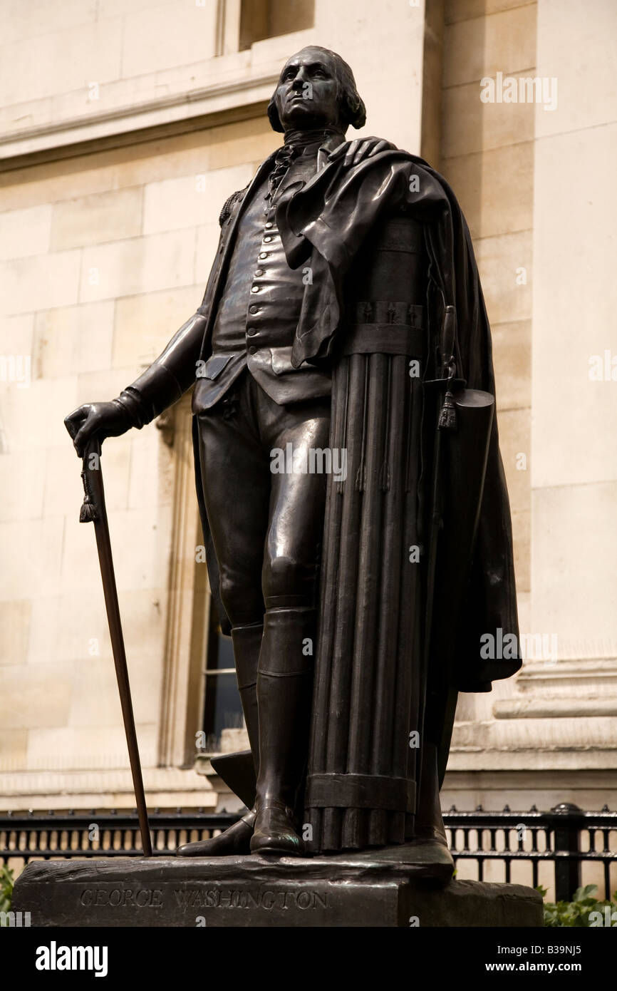 A statue of the first President of the United States of America, Geroge ...