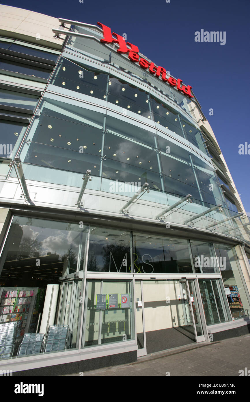 City of Derby, England. Debenhams London Road entrance to the Westfield ...