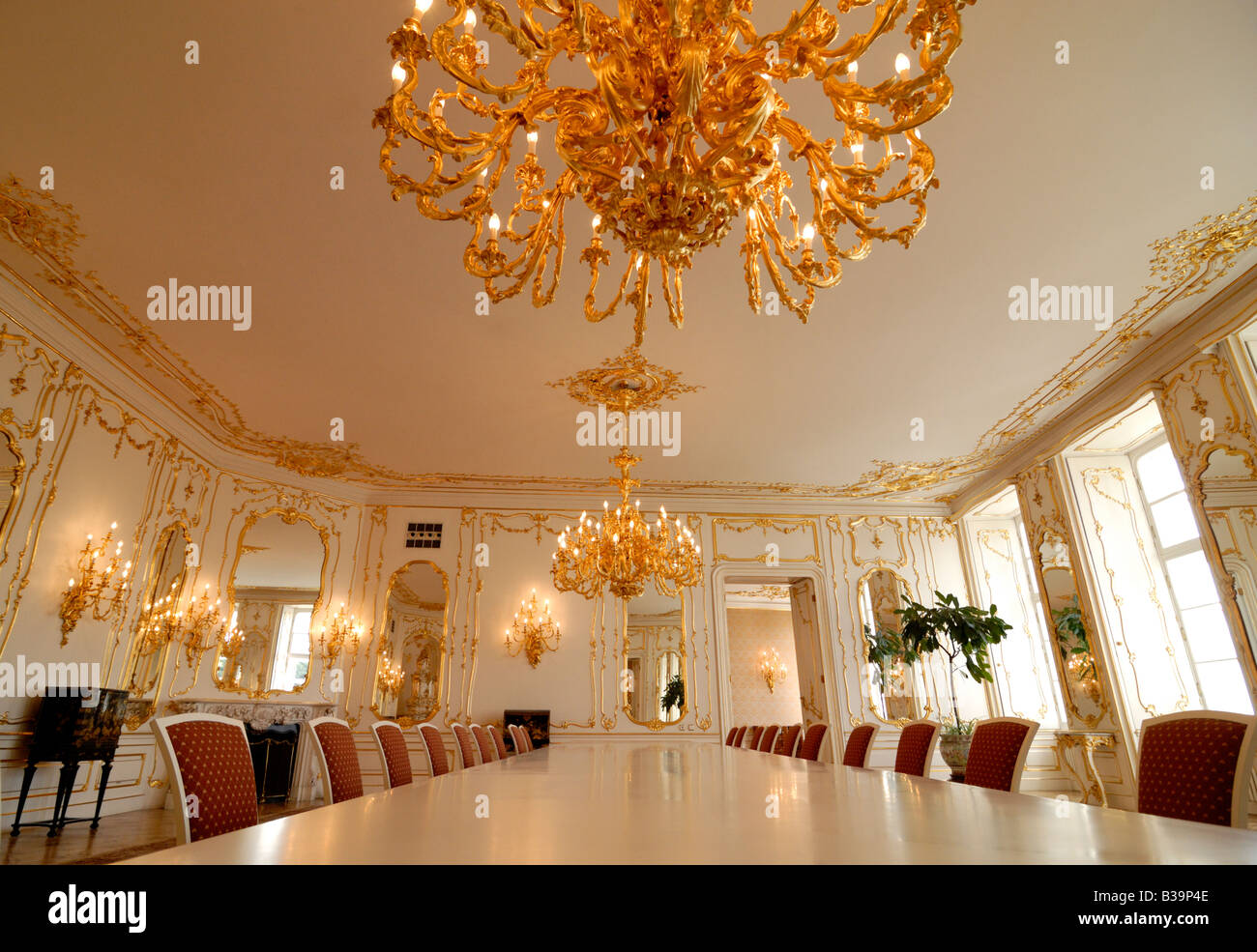 The state rooms of Prague Castle Czech Republic Stock Photo - Alamy