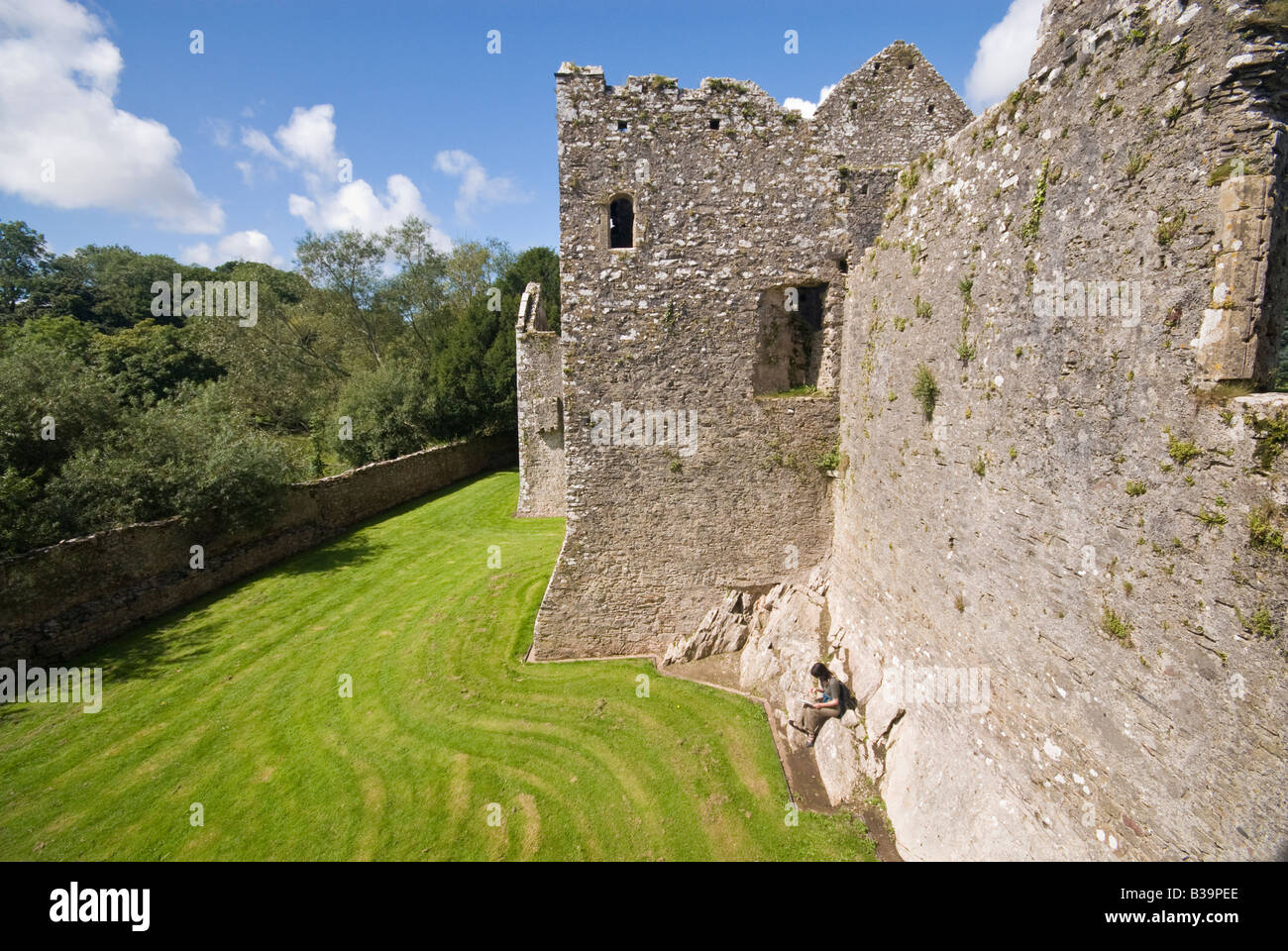 Lamphey Palace Wales Stock Photo - Alamy