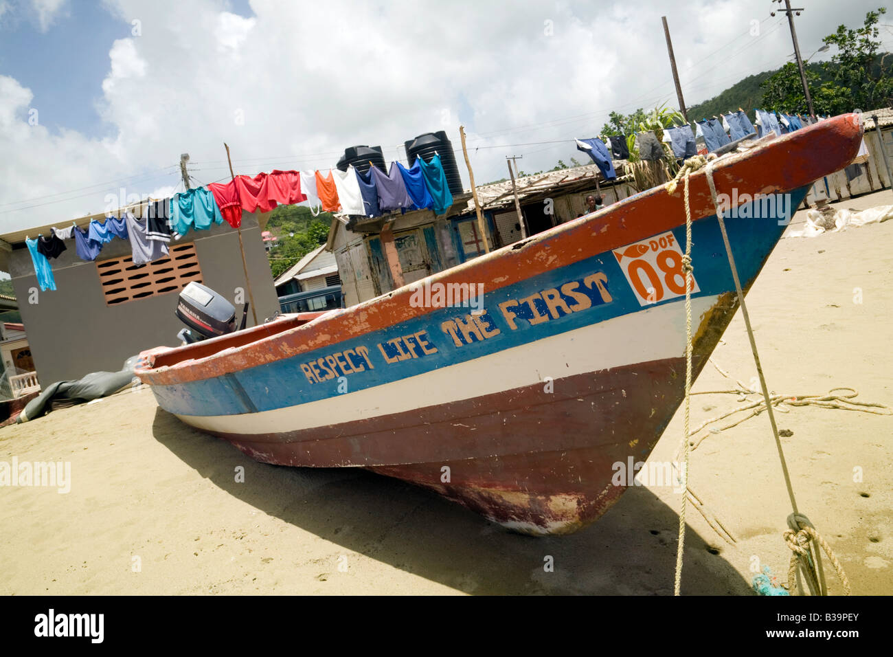 Caribbean boat washing hi-res stock photography and images - Alamy