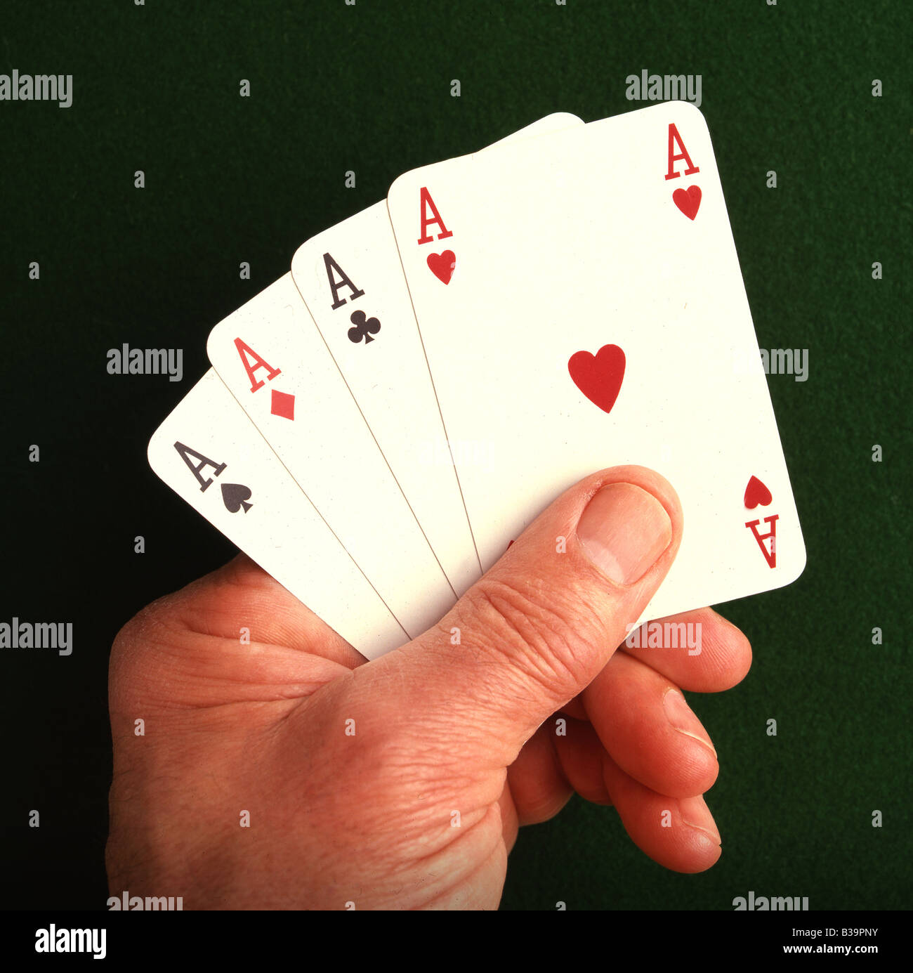 Four aces playing cards Stock Photo - Alamy