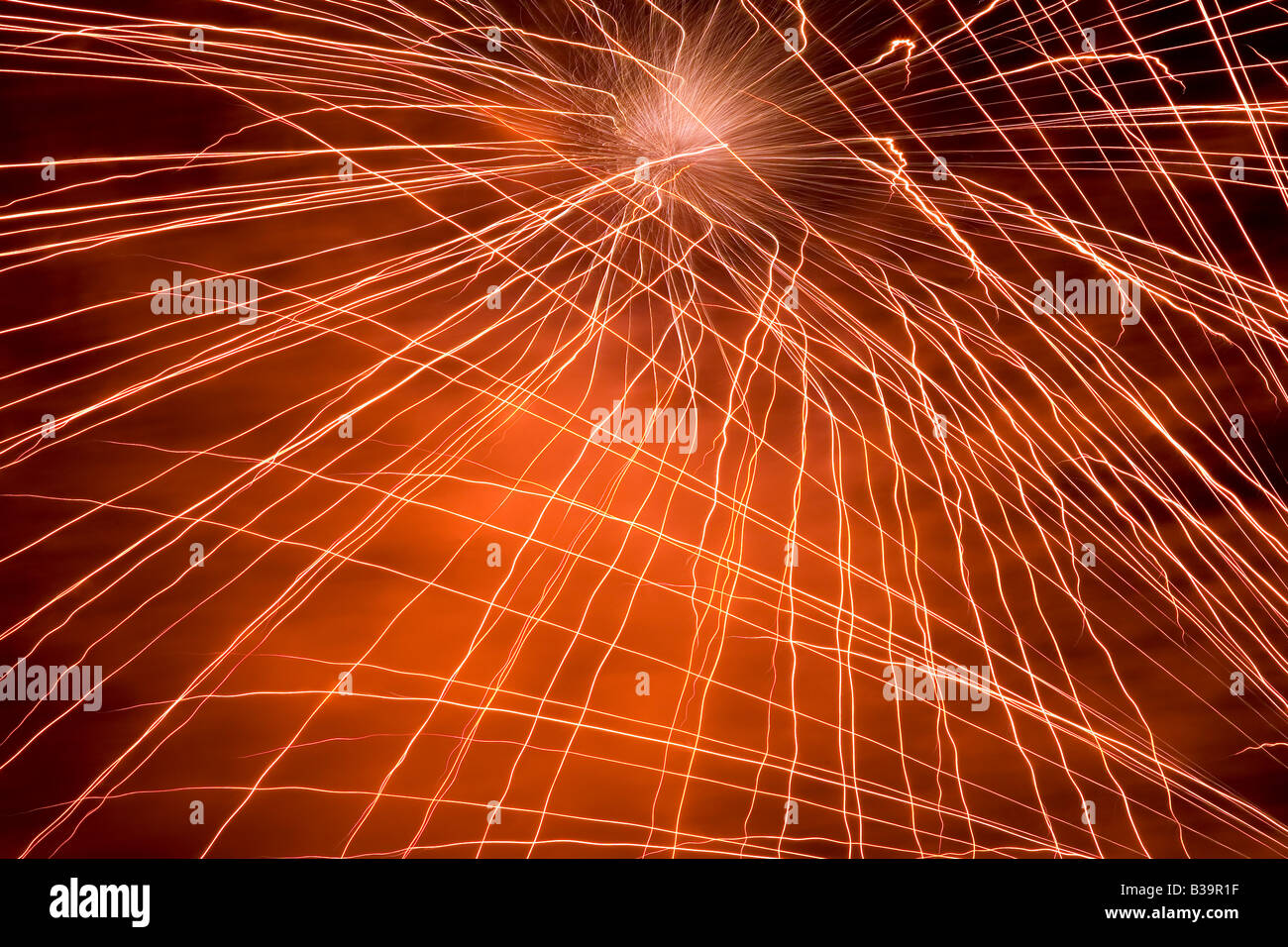 Bang orange fireworks hi-res stock photography and images - Alamy