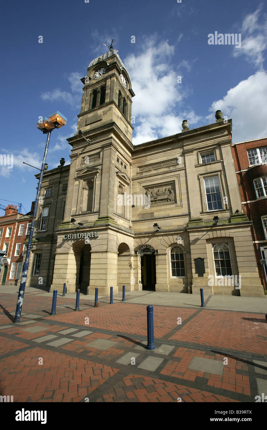 City of Derby, England. The Guildhall which is the home of the Derby ...