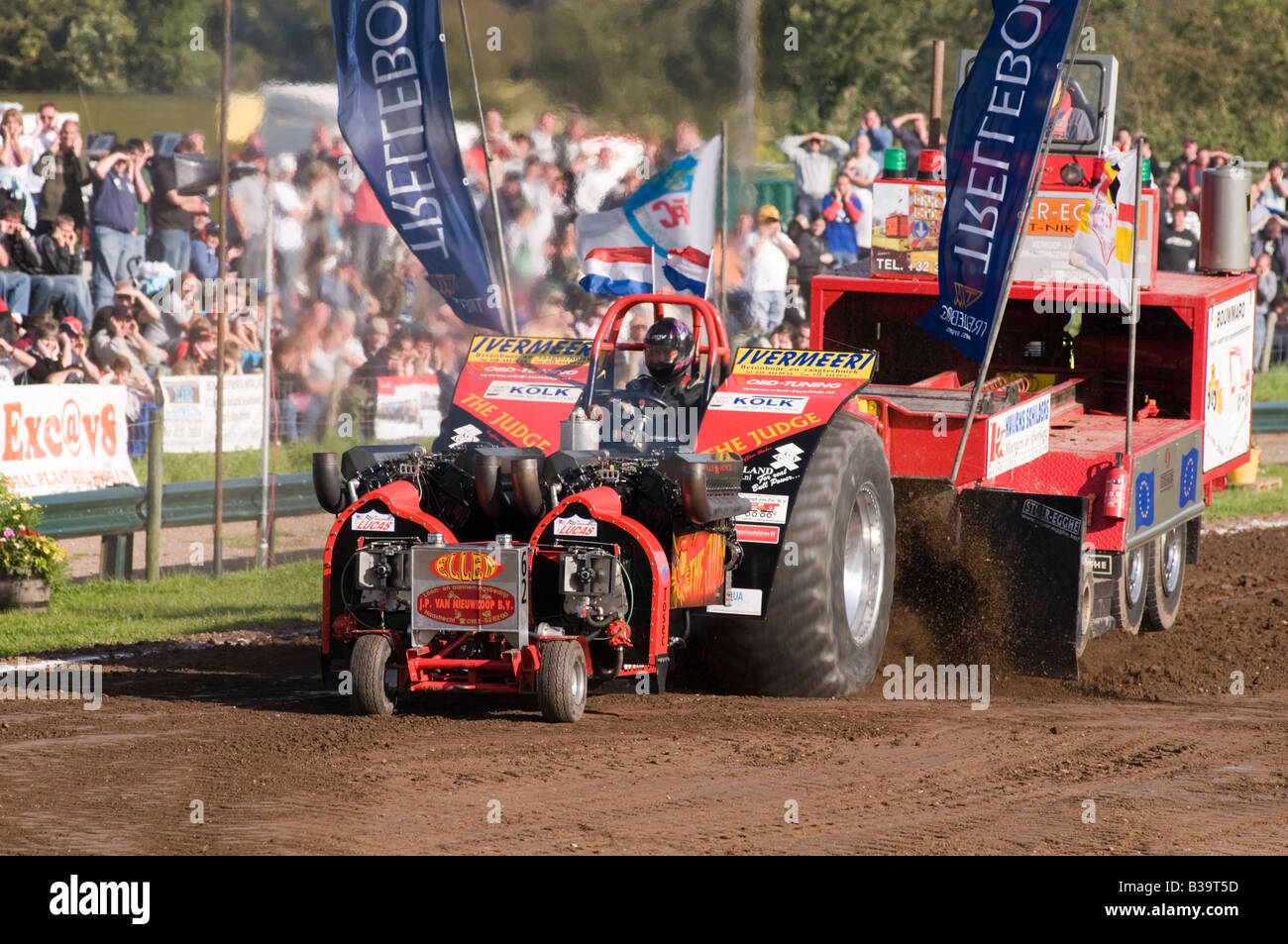 Modified tractor puller pulling rols Royce griffin plane engine Stock ...
