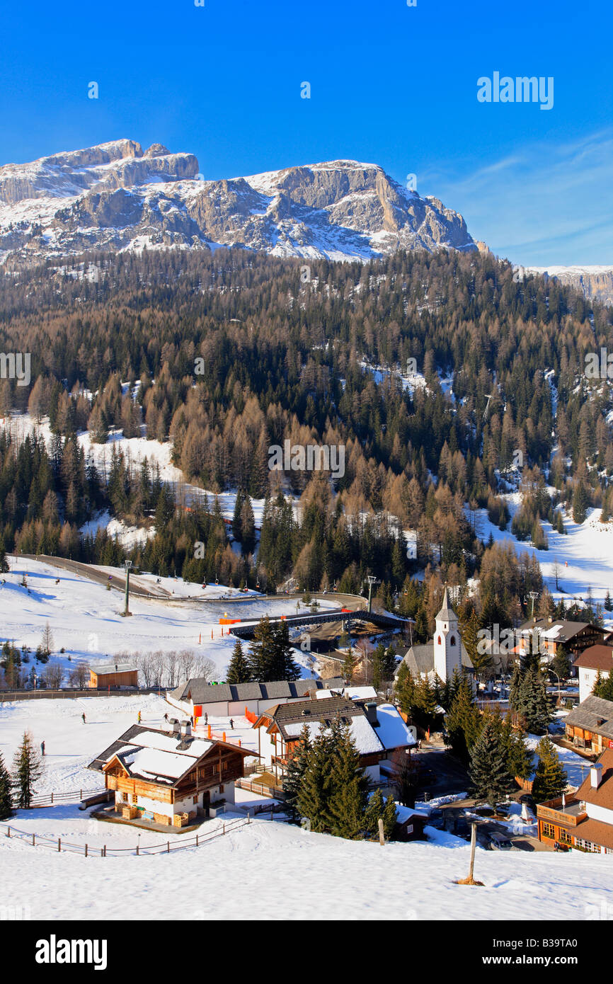 Corvara ski resort in the Alta Badia Region, Italian Dolomites, Italy ...
