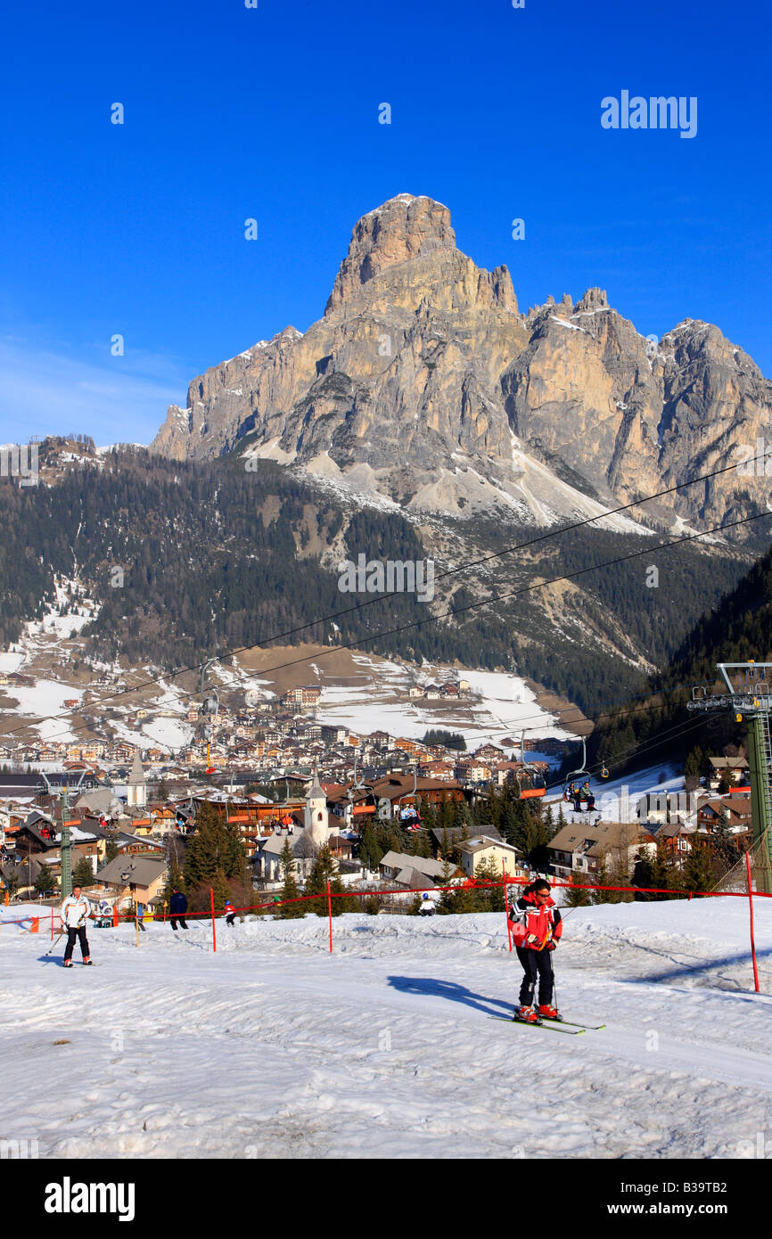 Corvara ski resort in the Alta Badia Region, Italian Dolomites, Italy ...
