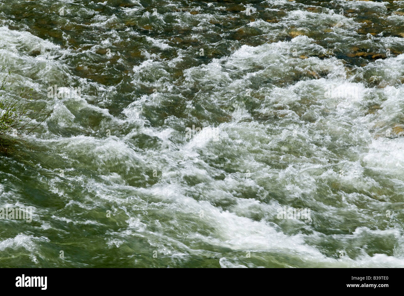Fast flowing waters of Englishman River Parksville Vancouver Island ...