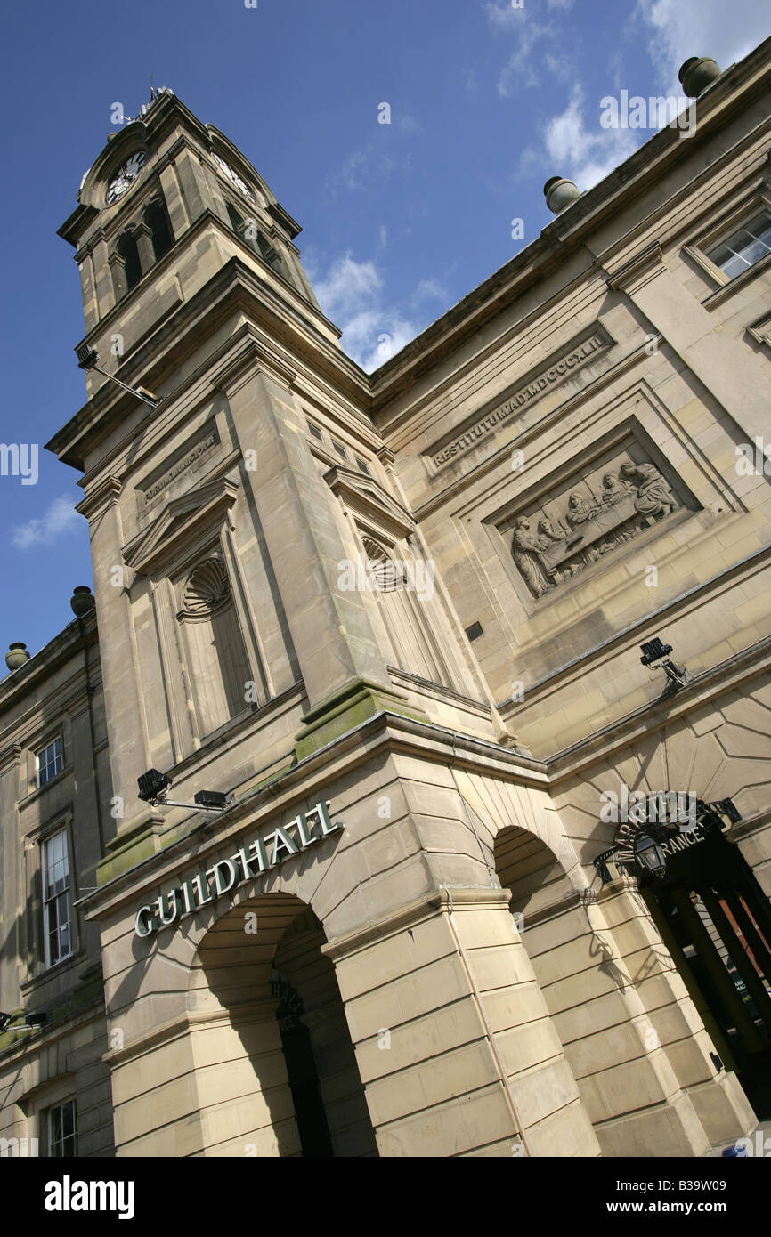 City of Derby, England. The Guildhall which is the home of the Derby ...