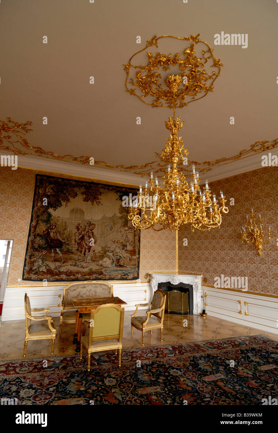 The state rooms of Prague Castle Czech Republic Stock Photo - Alamy