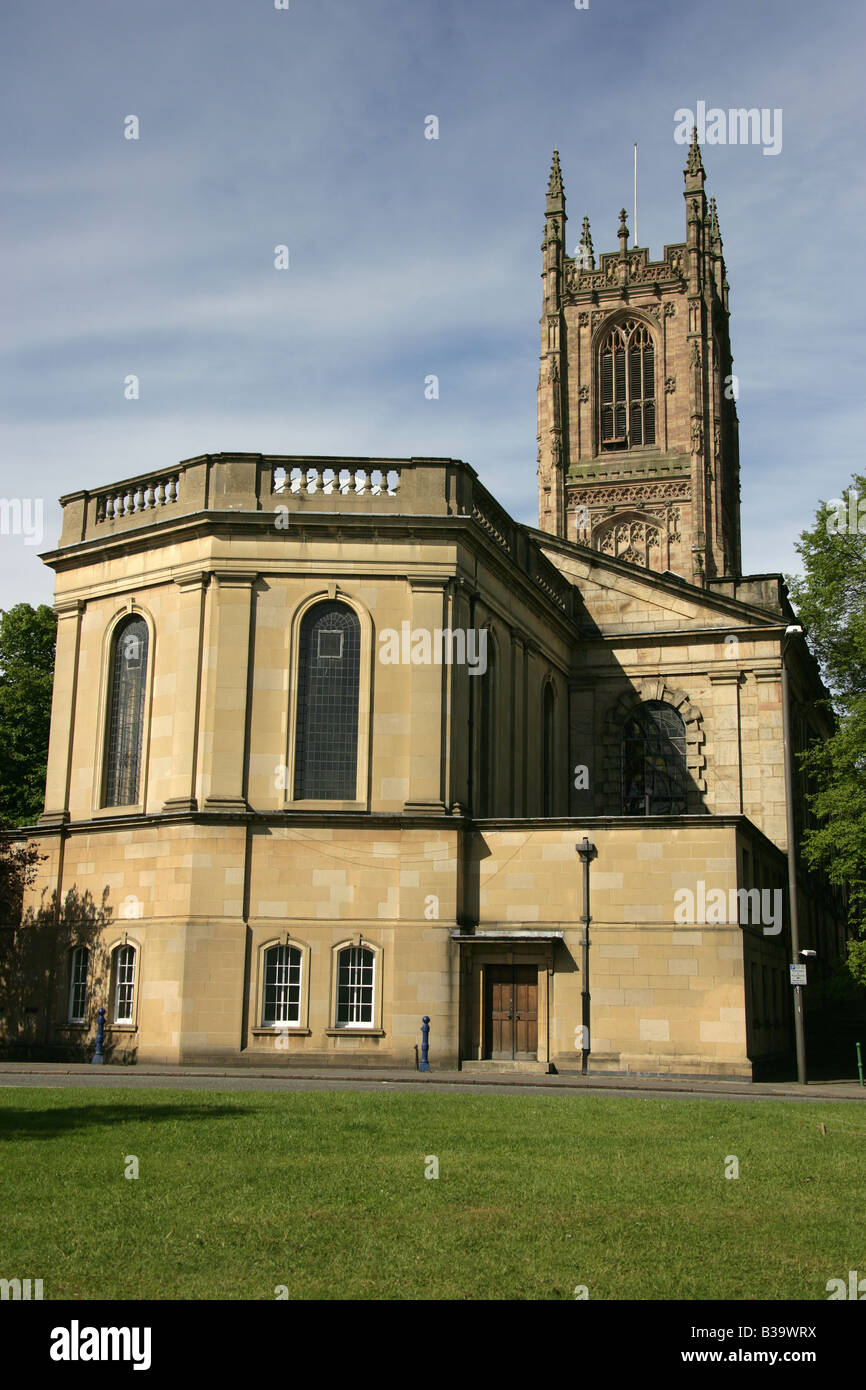 City of Derby, England. East facade view of Derby’s All Saints ...