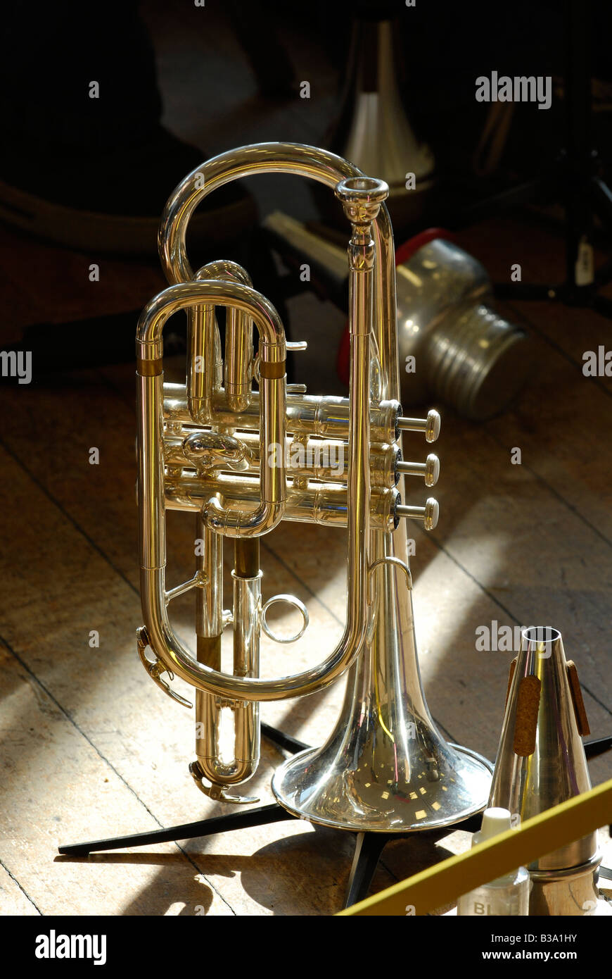 Brass cornet hi-res stock photography and images - Alamy