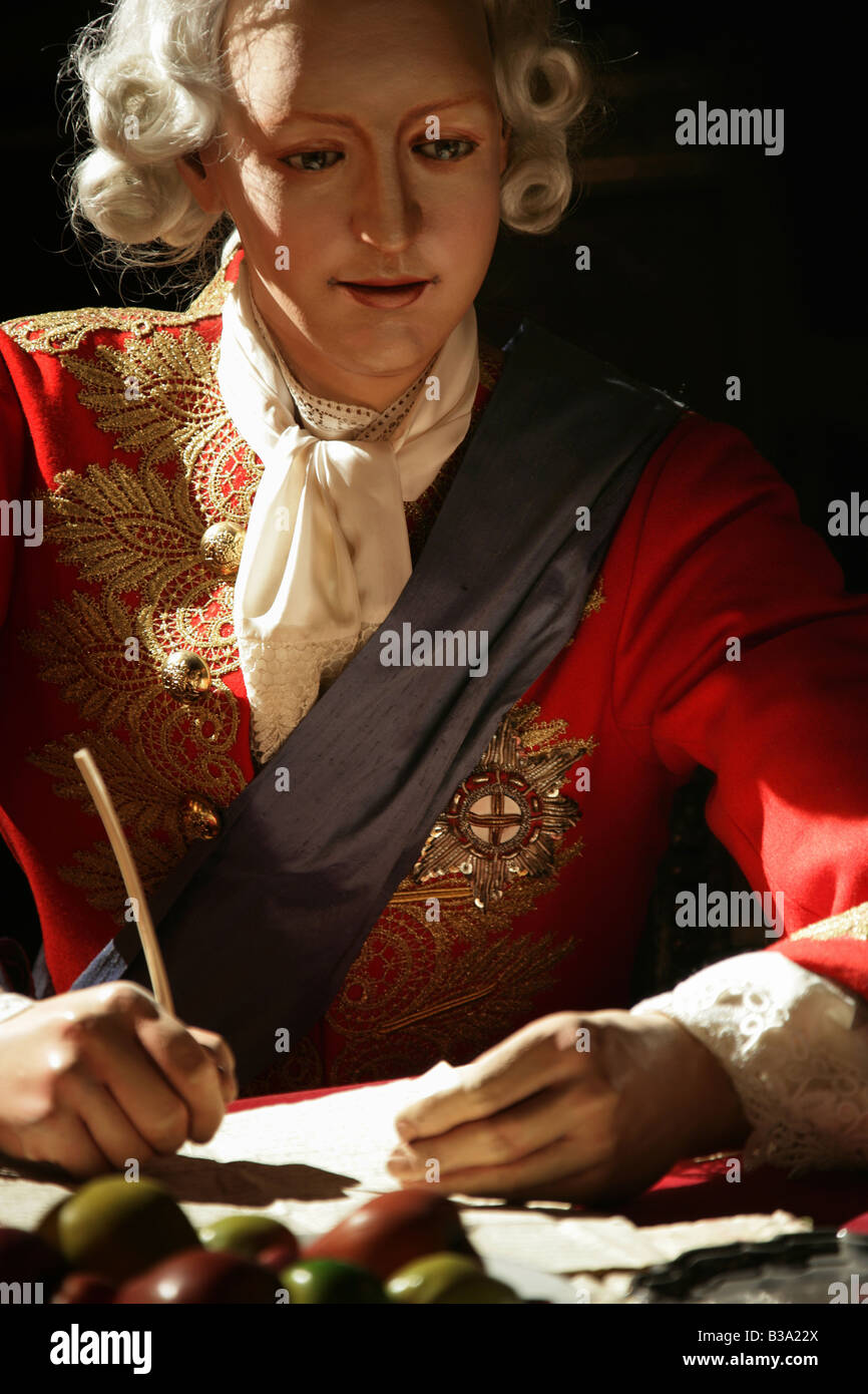 City of Derby, England. Close up view of the Bonnie Prince Charlie ...