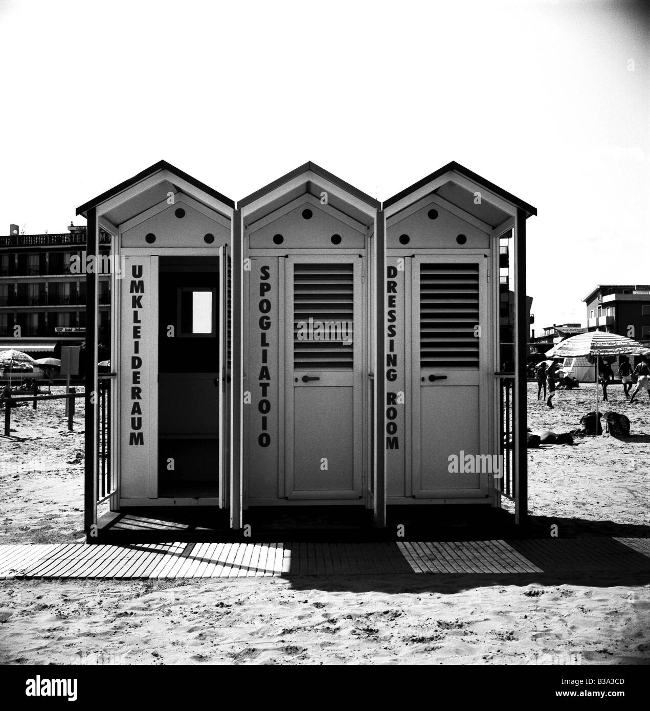 Dressing room on the beach in caorle hi-res stock photography and ...