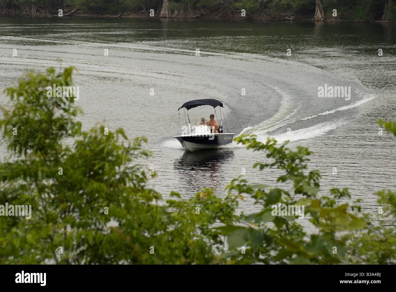 boating along the Suwannee River North Florida Stock Photo - Alamy