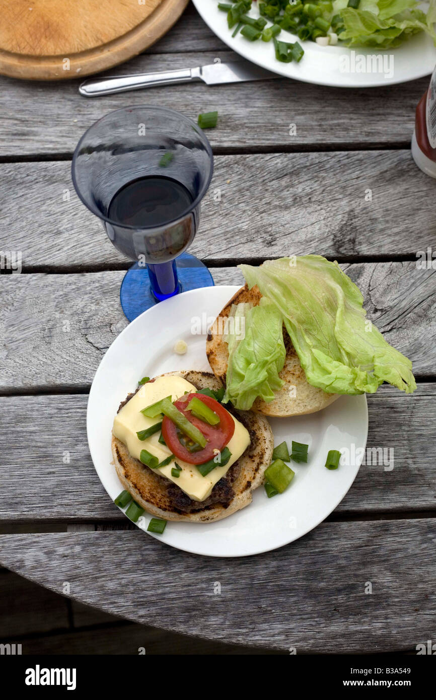 Burgers for lunch Stock Photo - Alamy