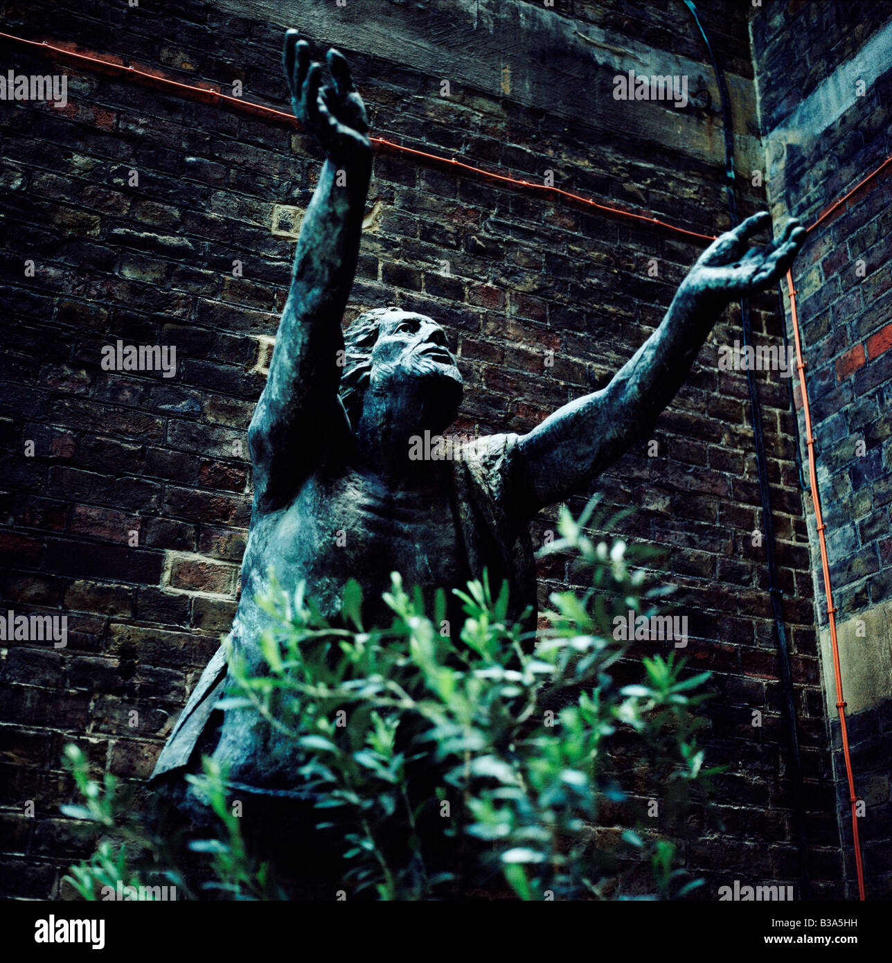 Statue of Jesus being raised from the dead by the sculptor Hans ...