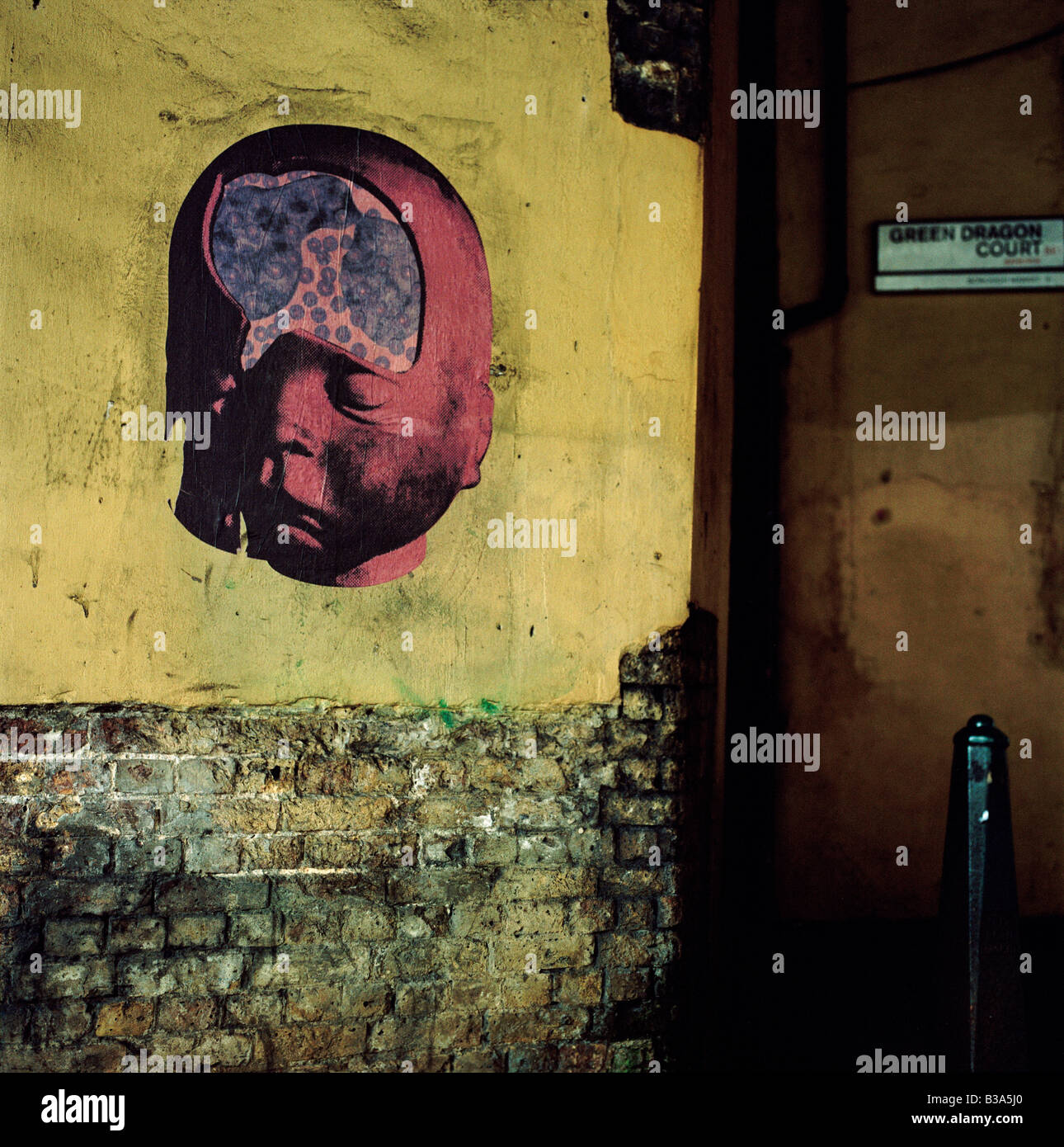 Street art by the artist Paul Insect near London Bridge in London Stock ...