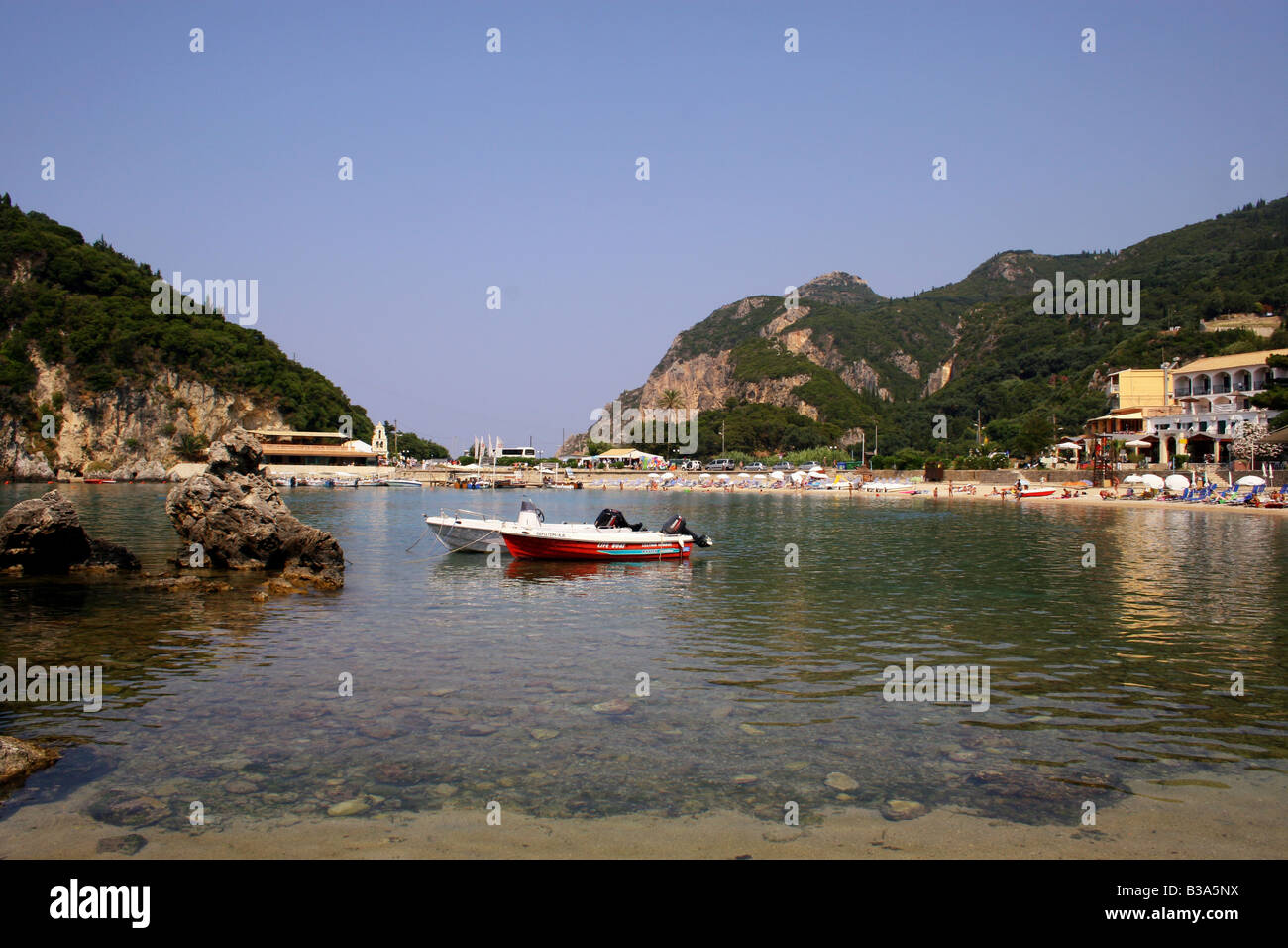 Paleokastritsa beach corfu hi-res stock photography and images - Alamy