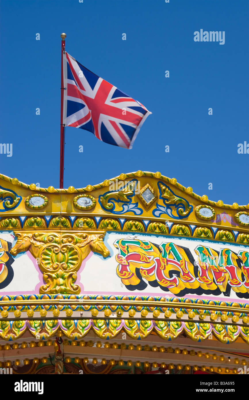 Carousel, Union Jack Stock Photo - Alamy