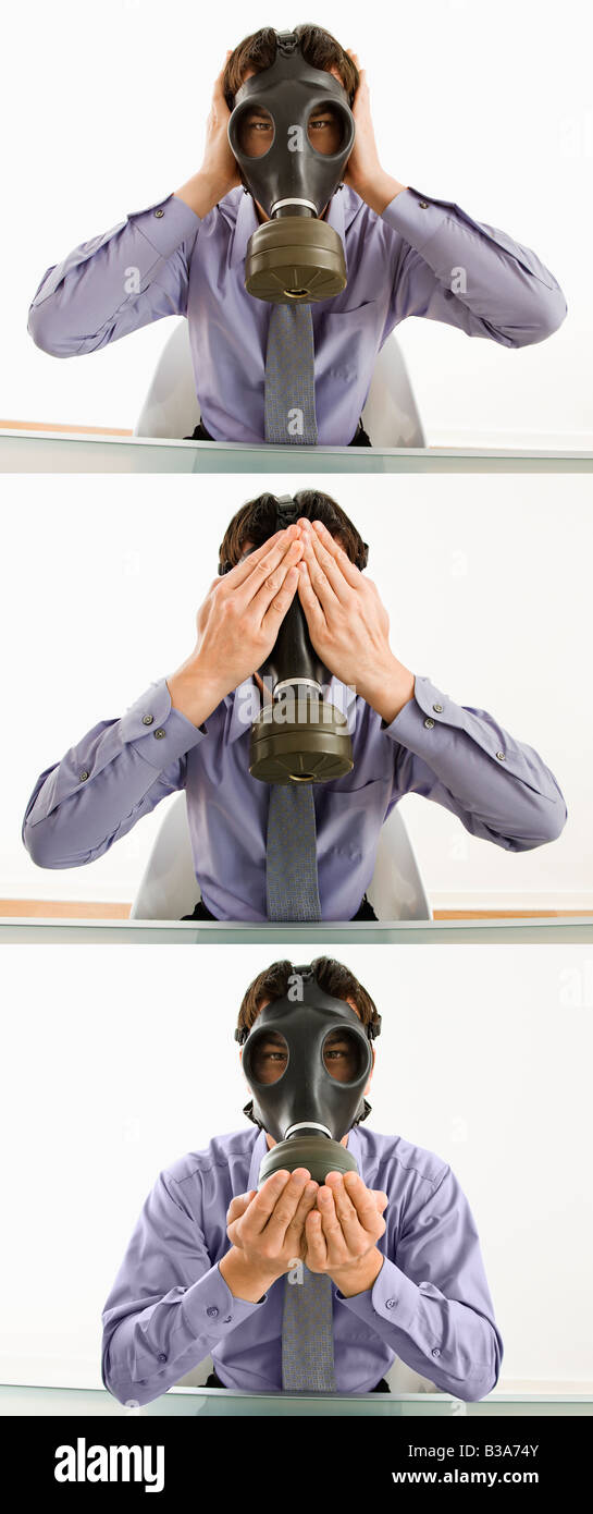Wearing Gas Mask Stock Photos & Wearing Gas Mask Stock Images - Alamy