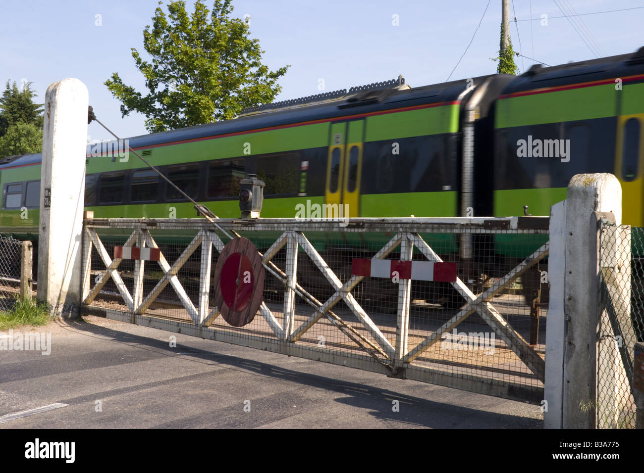 Manned level crossing hi-res stock photography and images - Alamy