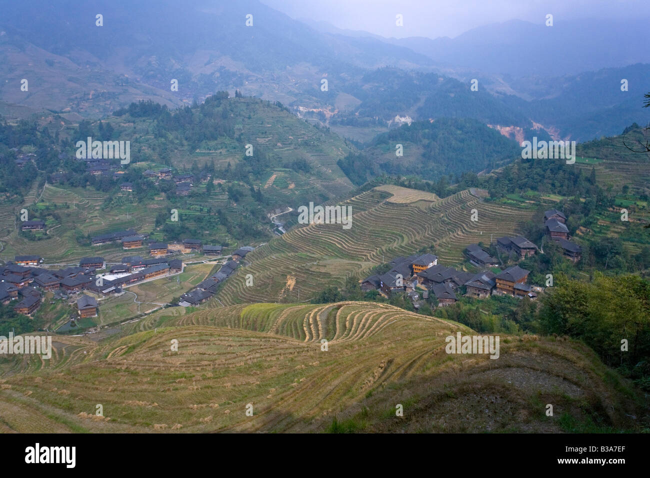 Longji rice terraces dazhai village hi-res stock photography and images ...