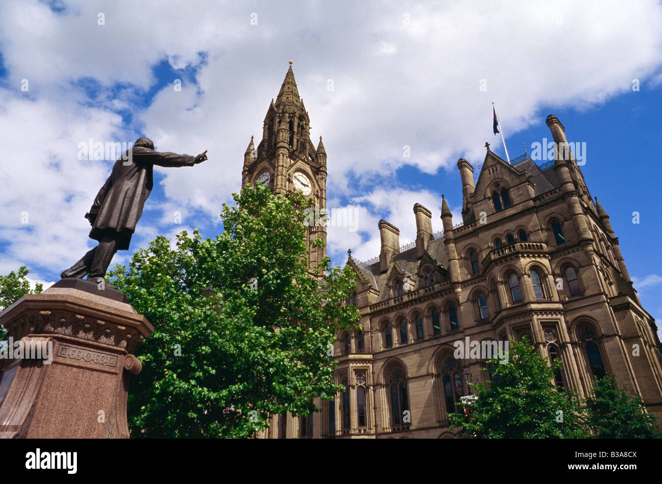 Manchester Town Hall, Lancashire, England, UK Stock Photo - Alamy