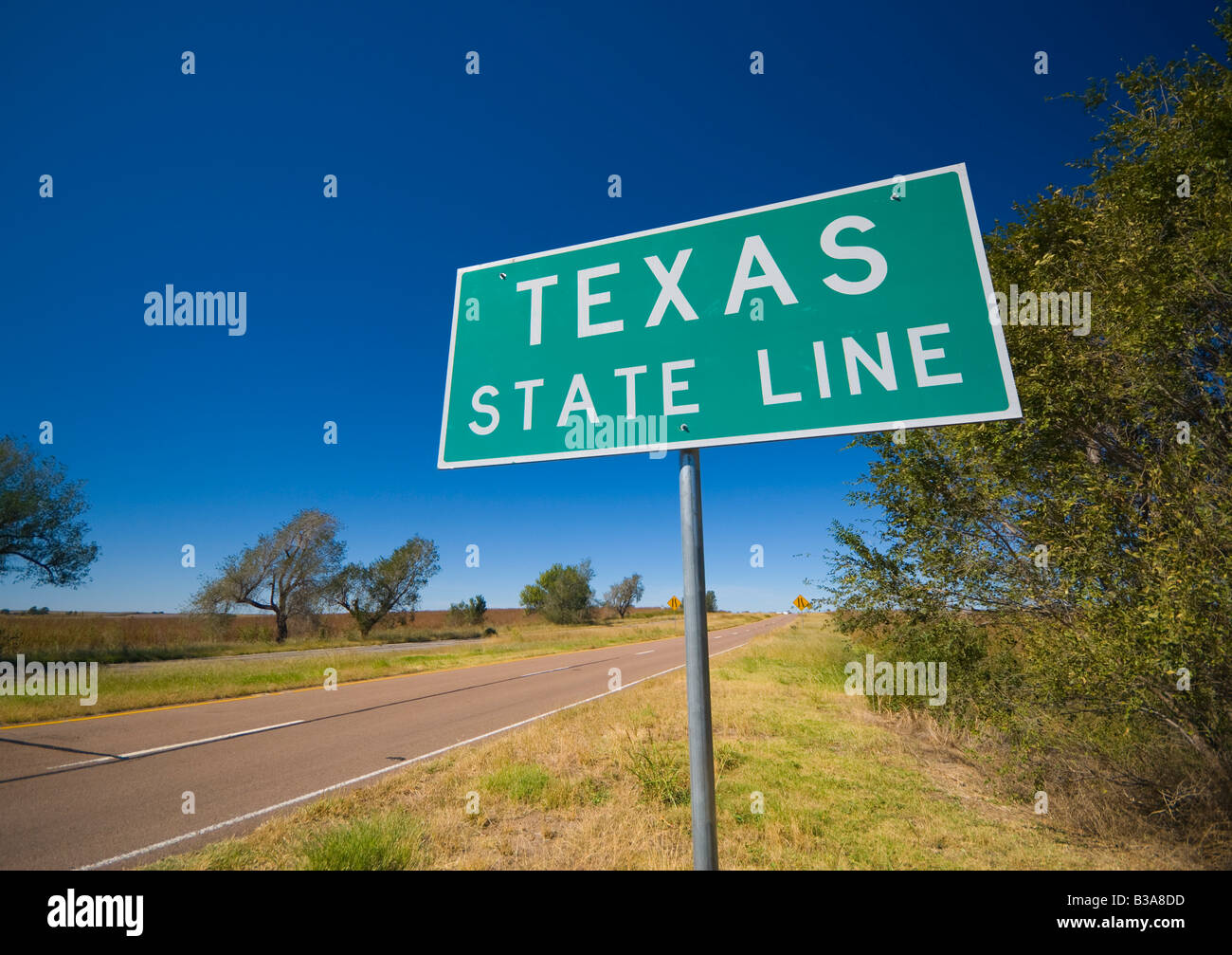 USA, Oklahoma-Texas State Line, Route 66 Stock Photo - Alamy