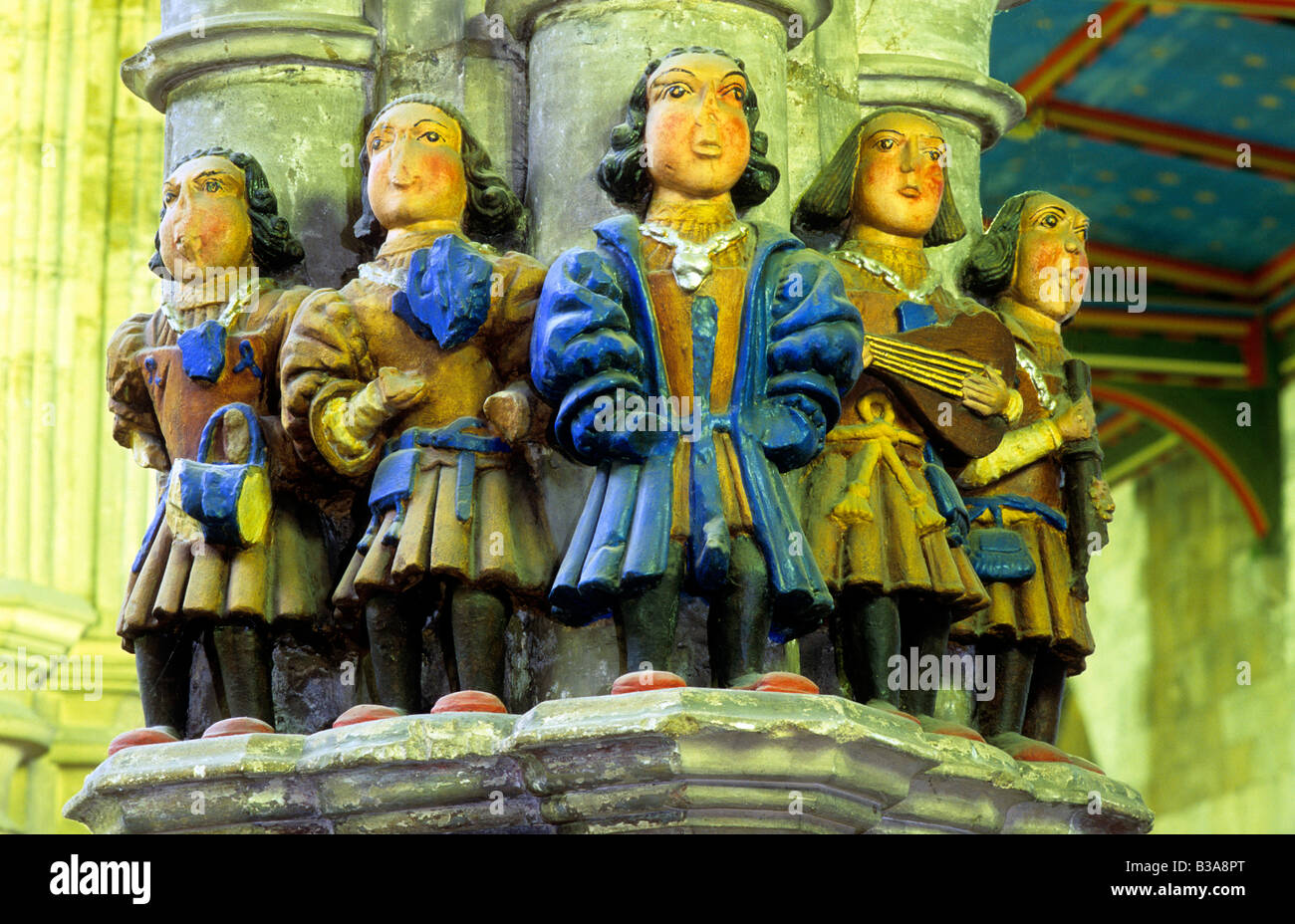 Medieval Musicians Guild Beverley carved stone figures music musical ...